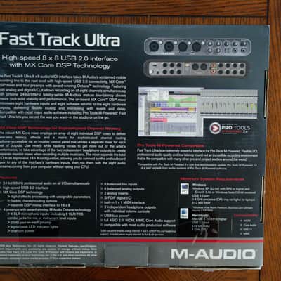 M-Audio Fast Track Ultra USB 8x8 Audio Interface 2000s - Gray | Reverb