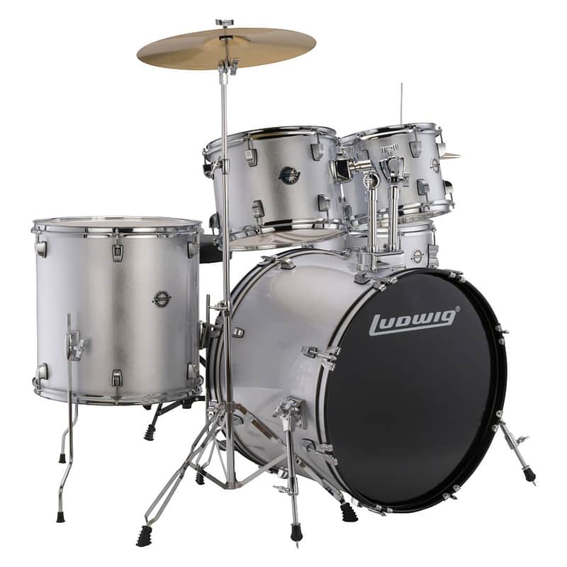 Ludwig Accent DRIVE 22" Silver Complete Set | Reverb