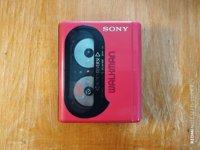 Sony WM 51 1987 - Sony Walkman Cassette player WM 51 red | Reverb