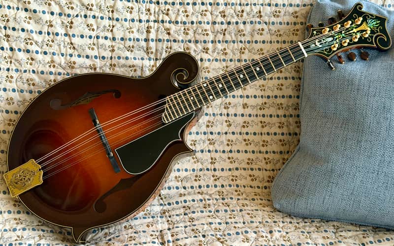 Ellis F5 Reserve w/Torch & Wire Inlay plus James Tailpiece | Reverb