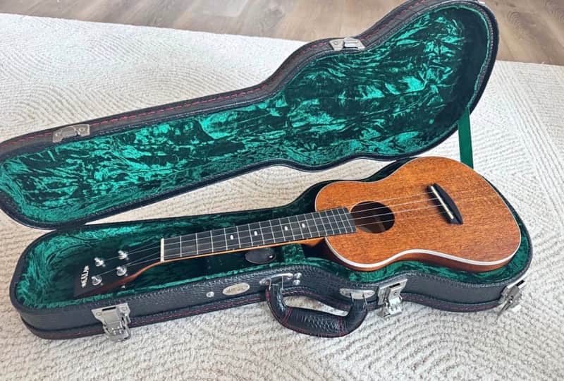 Kala Elite Custom-T Doghair Mahogany Tenor Ukulele w Case | Reverb