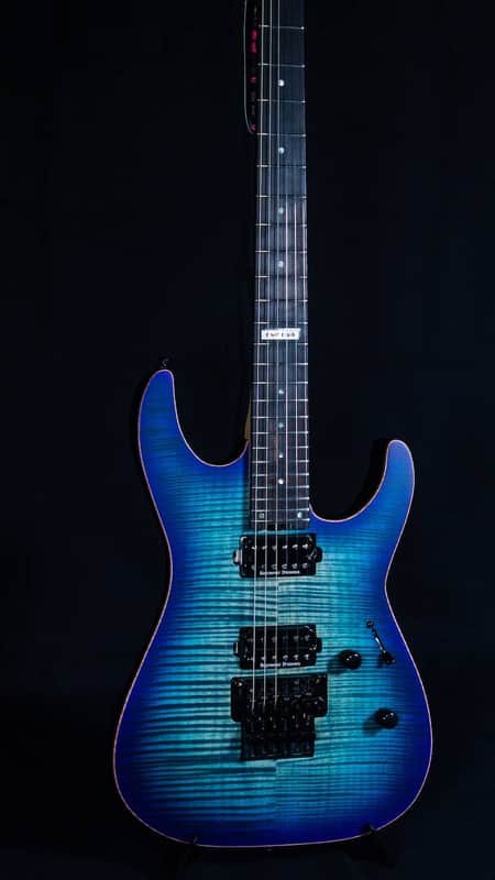 ESP USA M-II FR Violet Shadow Satin, AAAA Flame | Reverb Australia