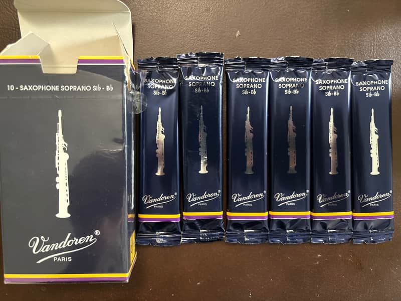 (CONTAINS 6) Vandoren SR2035 Traditional Soprano Saxophone | Reverb