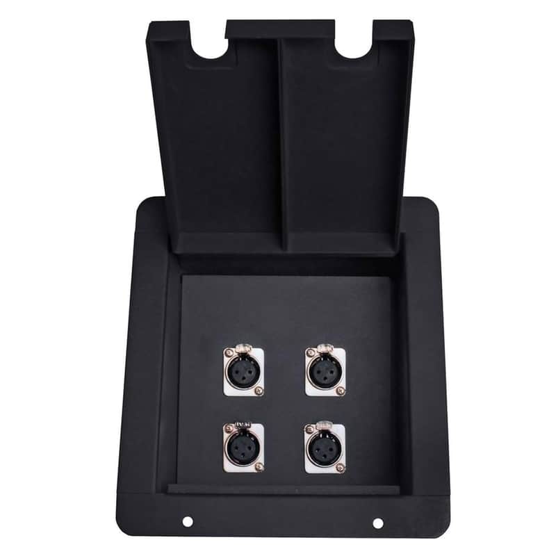Recessed Floor Stage Box With 4 Xlr Female To Male | Reverb