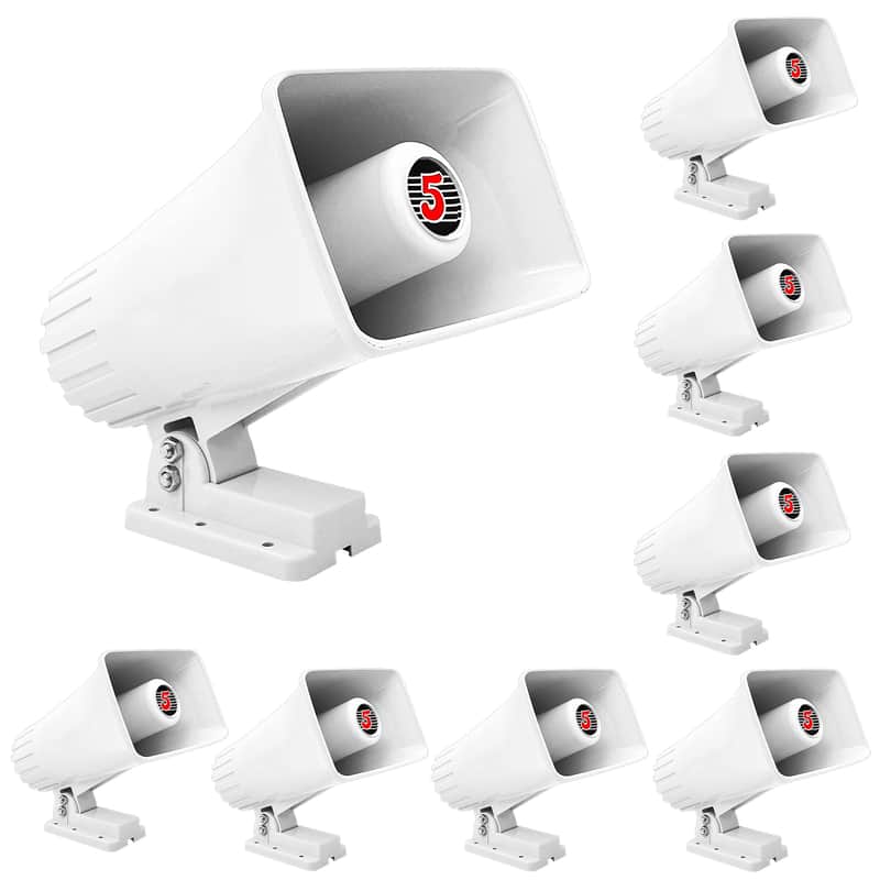 5 Core PA Horn Speaker 8Pcs 6 Inch 50W Loud Indoor Outdoor | Reverb