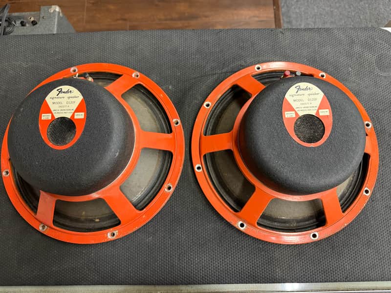 Fender JBL D-120F Pair 12" Speaker 8 Ohm - Orange | Reverb