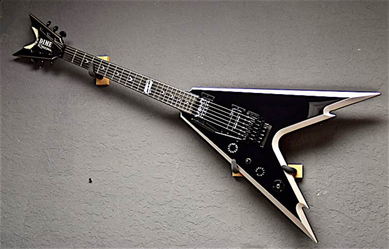 Dean Left Handed USA Custom Shop Dime Razorback V 2015 Black | Reverb