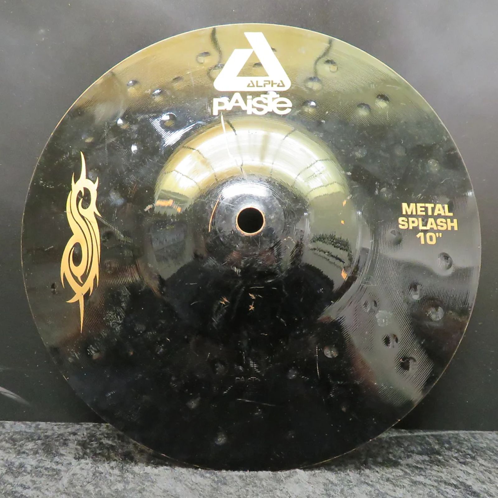 Paiste 10" Black Alpha Slipknot Edition Metal Splash Cymbal | Reverb