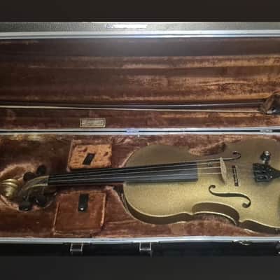 Vintage Barcus-Berry Acoustic-Electric Violin - Gold Glitter | Reverb