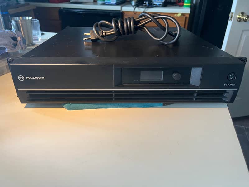 Dynacord L1300FD Power amp with IEC cable and Rack mount | Reverb