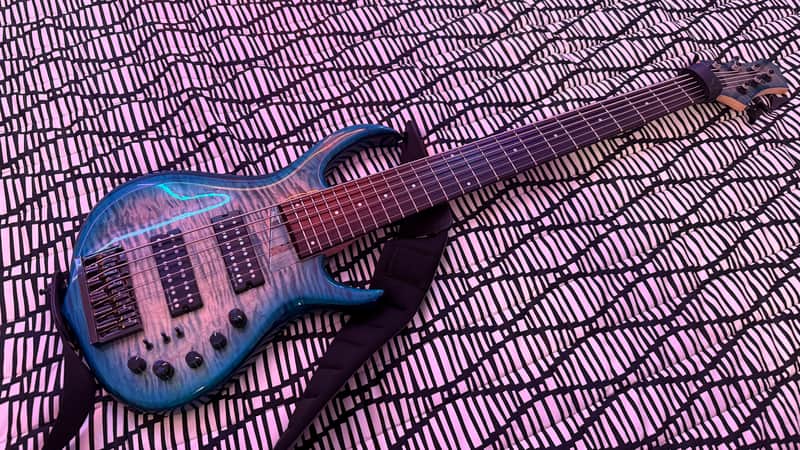 Sire M7 - 6 String Bass - Transparent Blue | Reverb