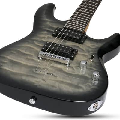 Schecter C-6 Plus - Charcoal Burst (446) | Reverb Romania