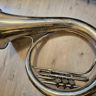 Helicon Eb Tuba Soviet 3 Valves Brass Pipe Wind Instrument | Reverb