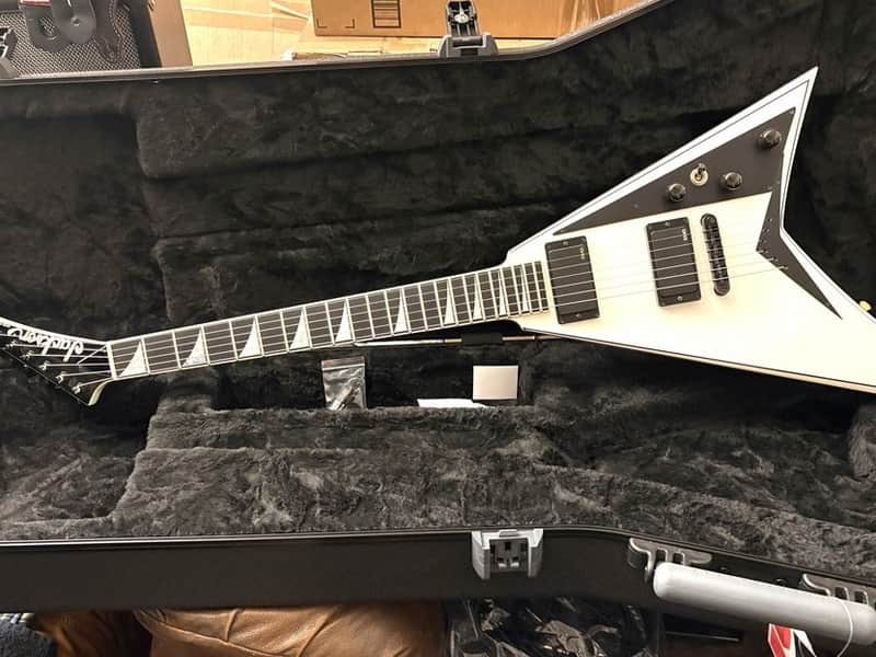 USA,Jackson Select Randy Rhoads RR1T Guitar Snow White/EMG | Reverb