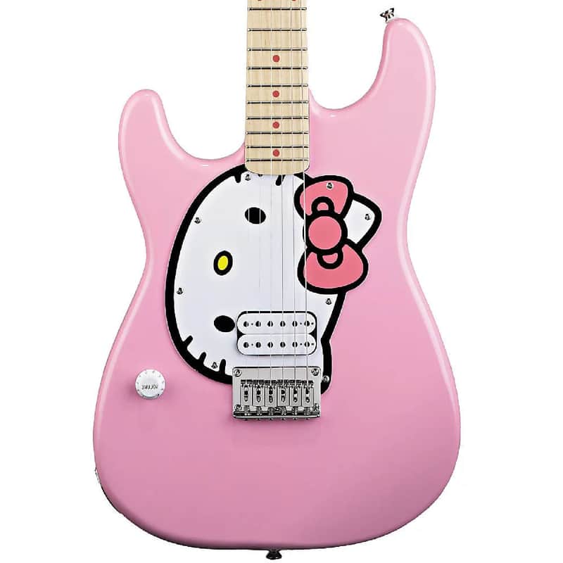 Fishbone PINK Guitar LEFTY 2024 Pink Hello kitty With | Reverb