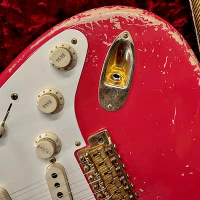 1956 Stratocaster Dennis Galuszka Masterbuilt Relic Gold | Reverb