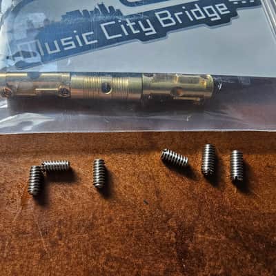 Music City Bridge Groove Master Saddles Set Screws Only | Reverb