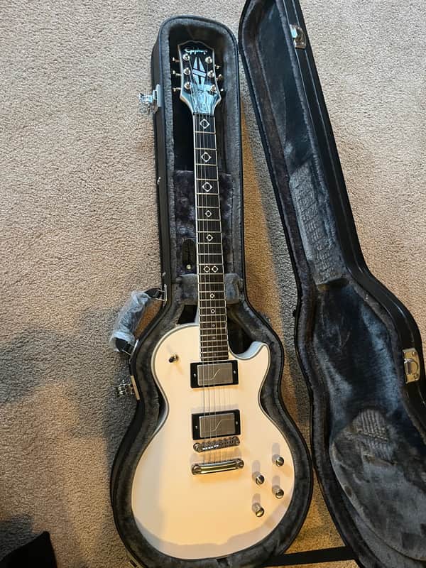 Epiphone Jerry Cantrell Les Paul Custom Prophecy - Bone White | Reverb