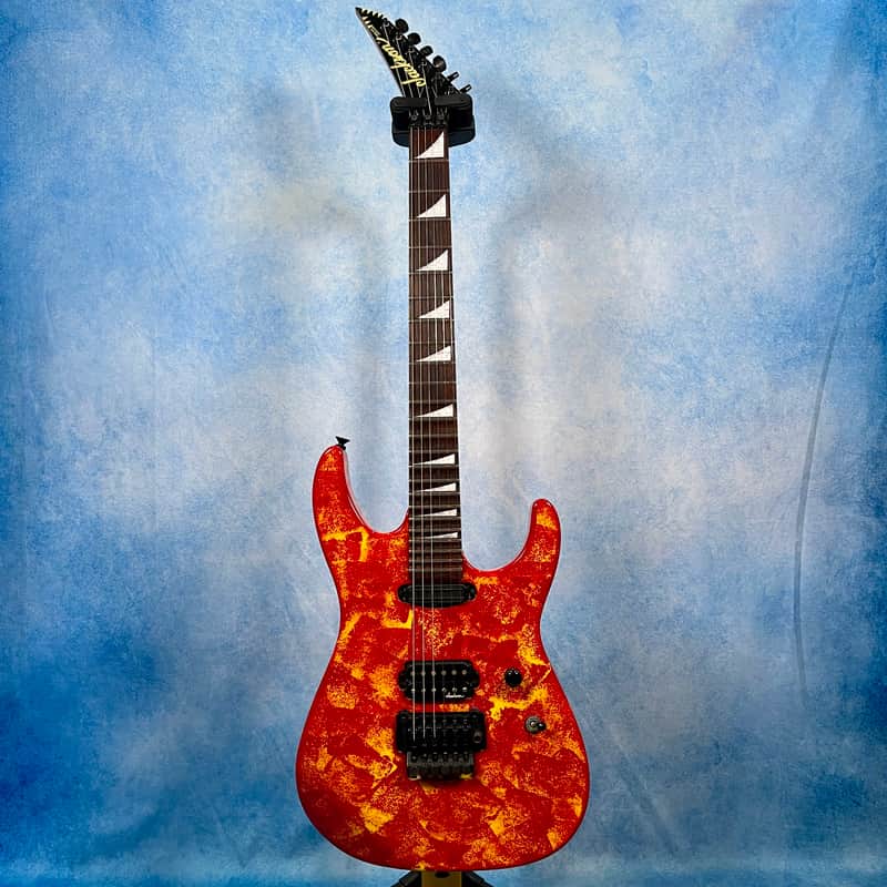 Grover Jackson Doug Aldrich Custom Psycho Yellow-Orange, Made | Reverb