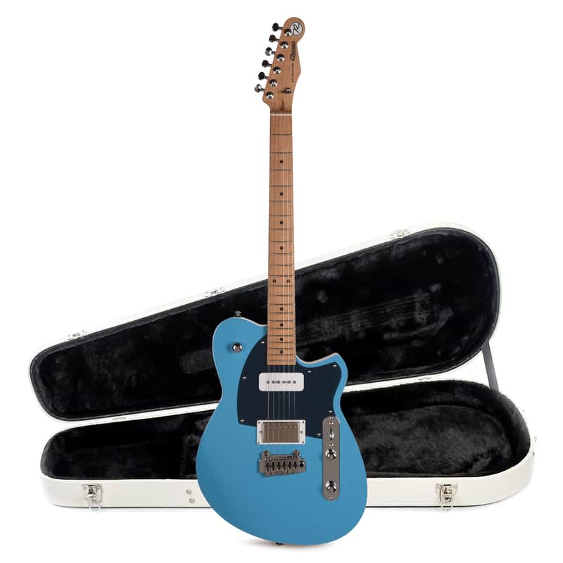 Reverend Charger H90 Electric Guitar w/ Wilkinson Ohana Blue | Reverb
