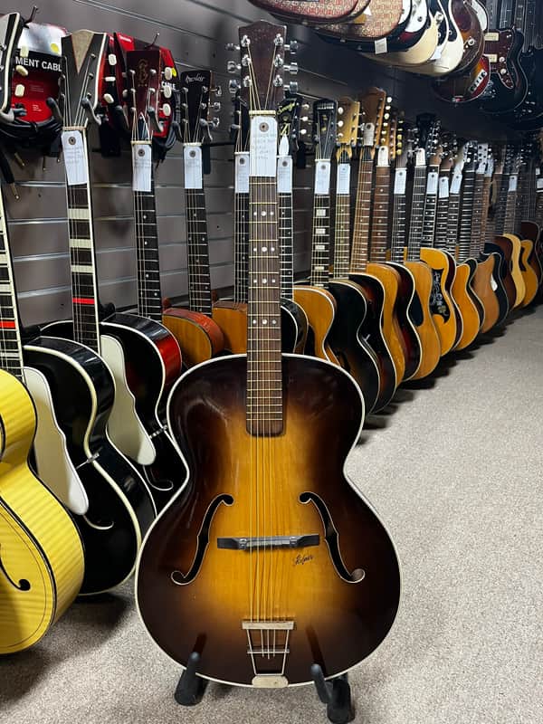 Hofner 450 Archtop Tobacco Burst 1950s Acoustic Guitar | Reverb