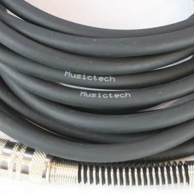 Musictech Instrument Cable Mono 1/4" Male to Curved Mono 1/4" | Reverb