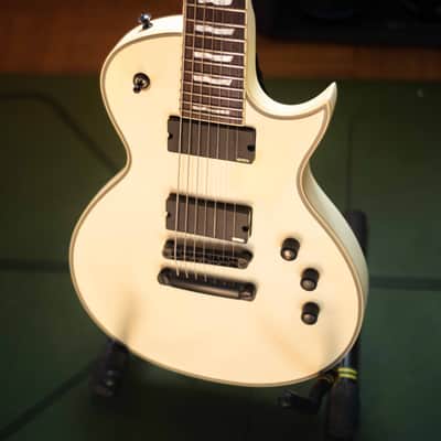ESP LTD EC-407 - 2014 - Snow White Satin KOREA | Reverb