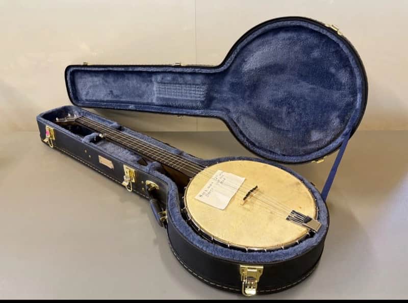 Hand Crafted Walnut Banjo, Natural Drumhead, Brand New Case | Reverb
