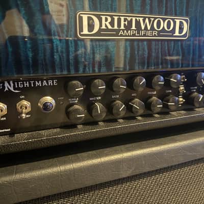 Driftwood Mini Nightmare - Blue Flamed Maple Faceplate | Reverb