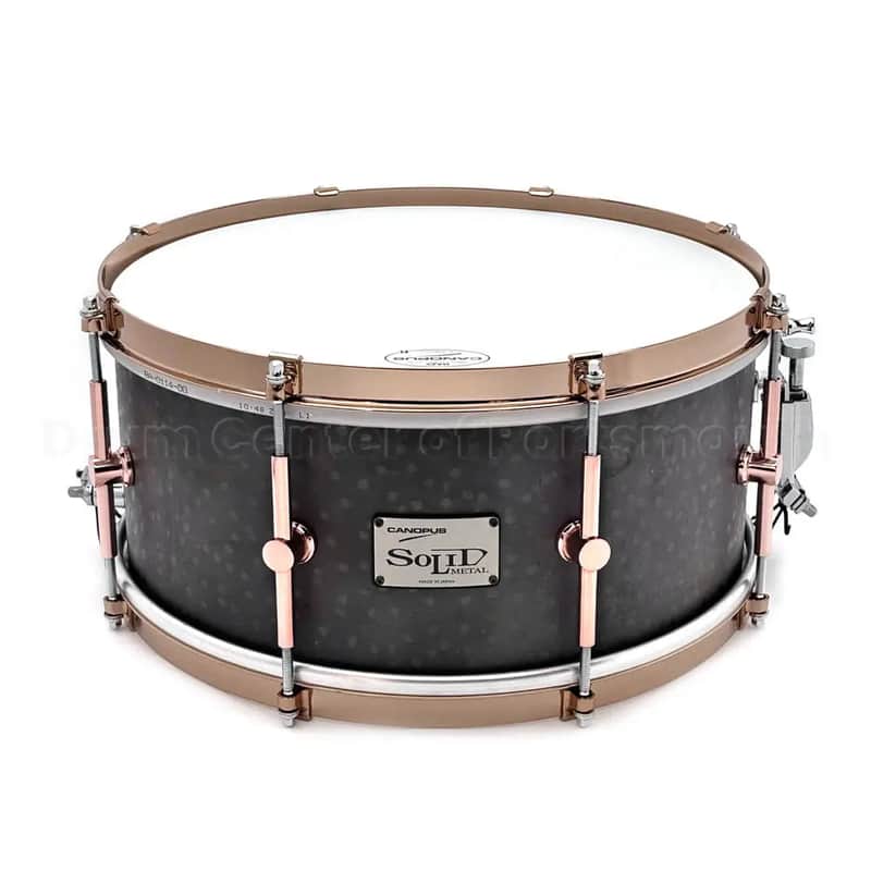 Canopus Patina Solid Brass Limited Edition Snare Drum | Reverb Canada