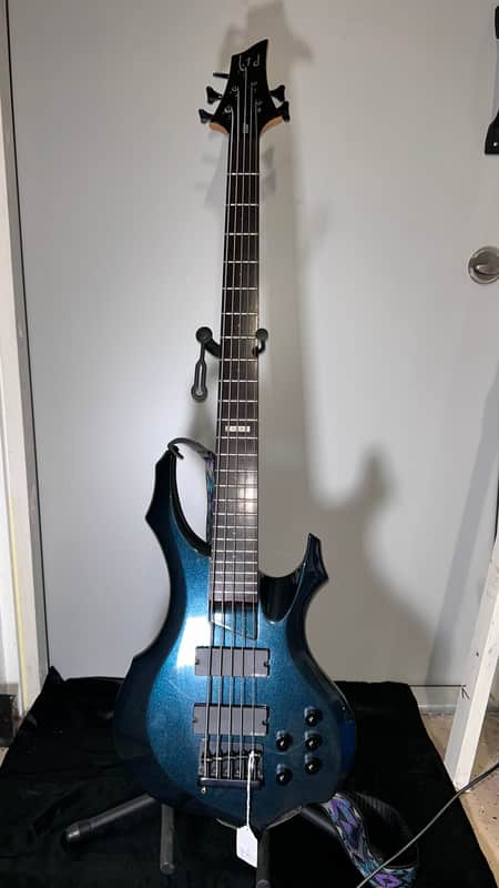 ESP LTD F-205 - Blue Sparkle | Reverb