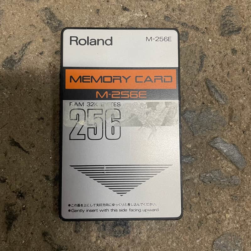 Roland M-256E Memory Card 1990s Japan | Reverb