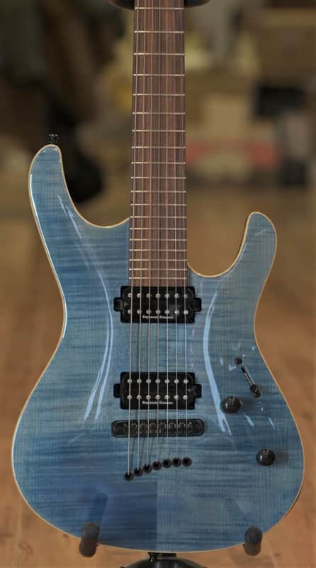 Mayones Setius 7 - Trans Aqua Gloss | Reverb