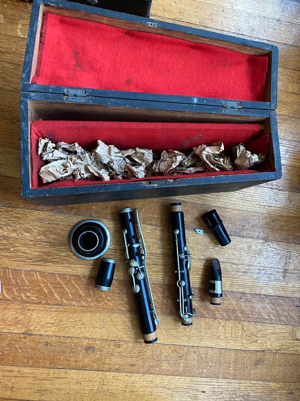 Henry Gunckel A Clarinet wood body w/fresh repaid Paris, | Reverb