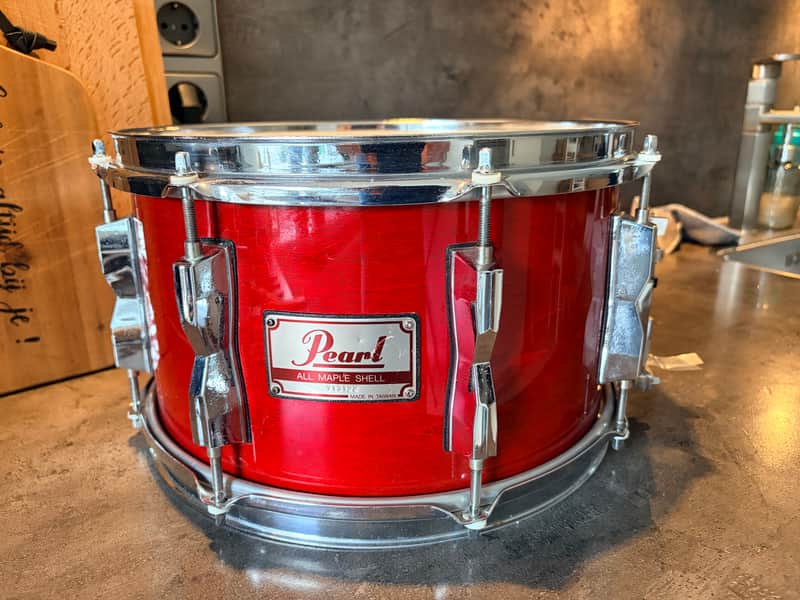 Pearl M-512SE Soprano snare 12x7” 1993 - Sequoia red | Reverb