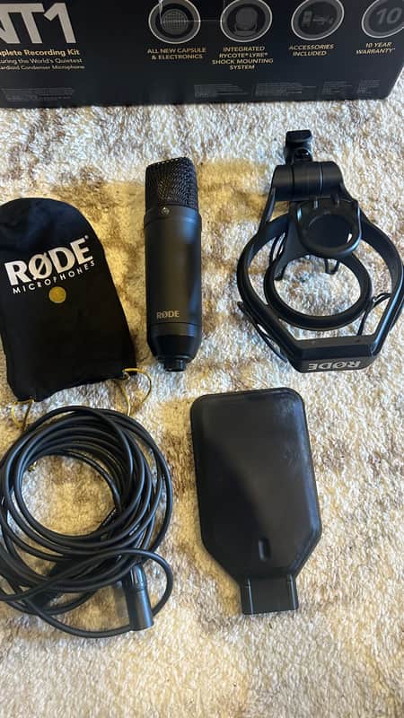 RODE NT1 (5th Generation) Condenser Microphone w/Shock mount | Reverb