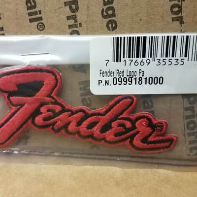 Fender Fender Red Logo patch Red /Black | Reverb