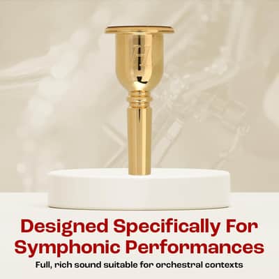 Denis Wick Heritage Trombone Mouthpiece Gold-Plated 3180G-5BS | Reverb
