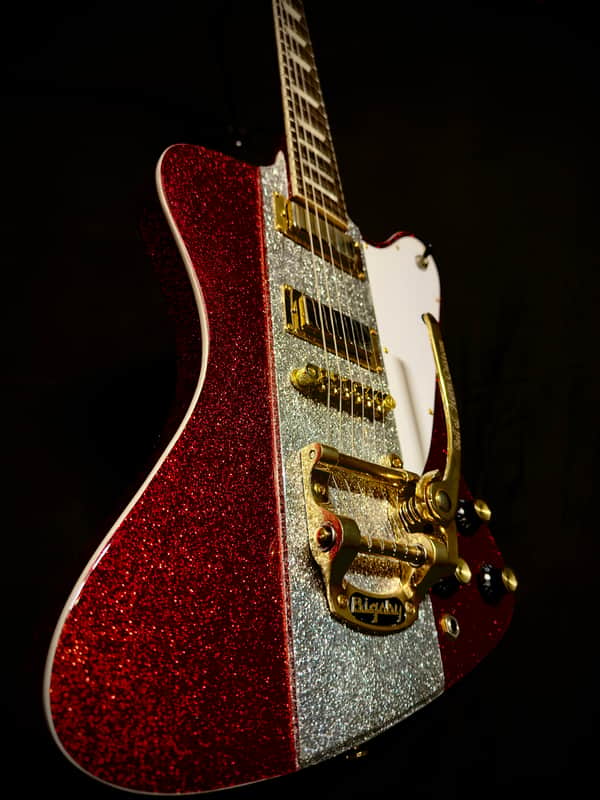 Bell & Hern Customs Fire Starter 2026 - Red & Silver Sparkle | Reverb