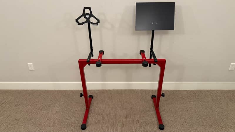 K&M 18810 Omega Table-Style Keyboard Stand, Ruby Red W/ | Reverb