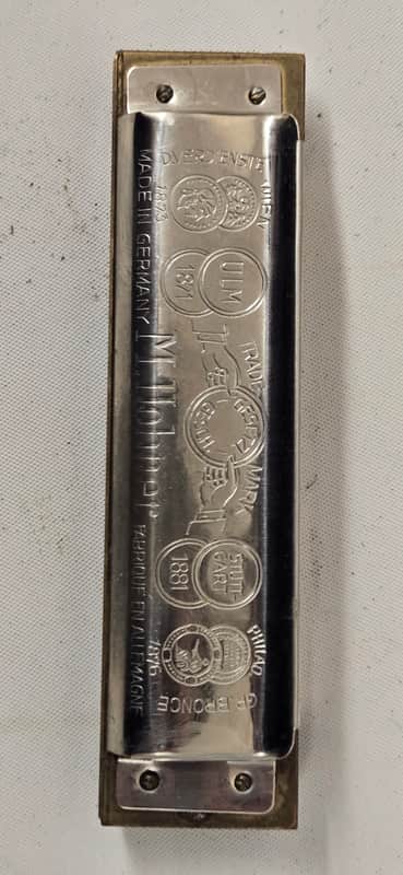 Vintage M. Hohner Marine Band Harmonica 1896 No Case Key of C | Reverb