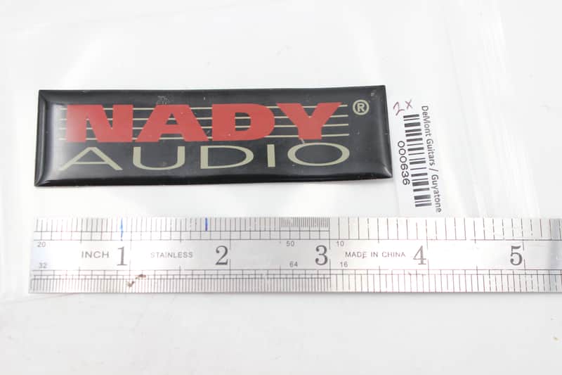 Nady Soft Plastic Flexible Name Plate Badge for Amp / PA | Reverb UK