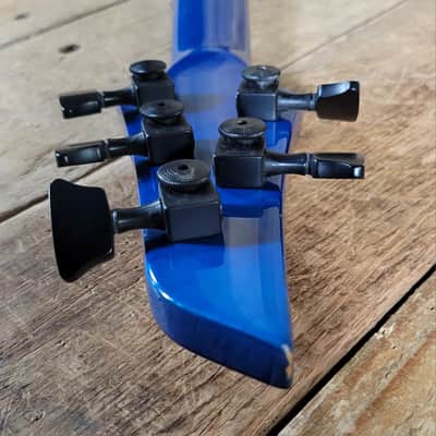 Carvin LB75 5 String Bass Active Pickups - Transparent Blue | Reverb