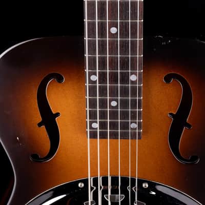 Pre Owned Dobro F-60 Squareneck Brown Acoustic Guitar With | Reverb