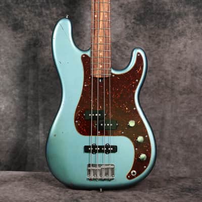 Olinto by La Bella 4-String PJ Bass - Pelham Blue Relic | Reverb