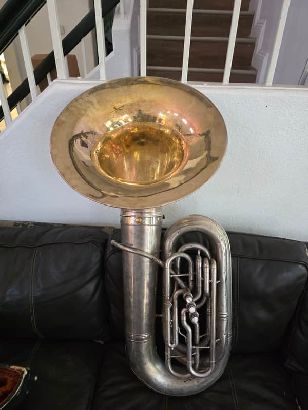H.N. White King 1240 1940 - Sliver plated & gold wash bell | Reverb