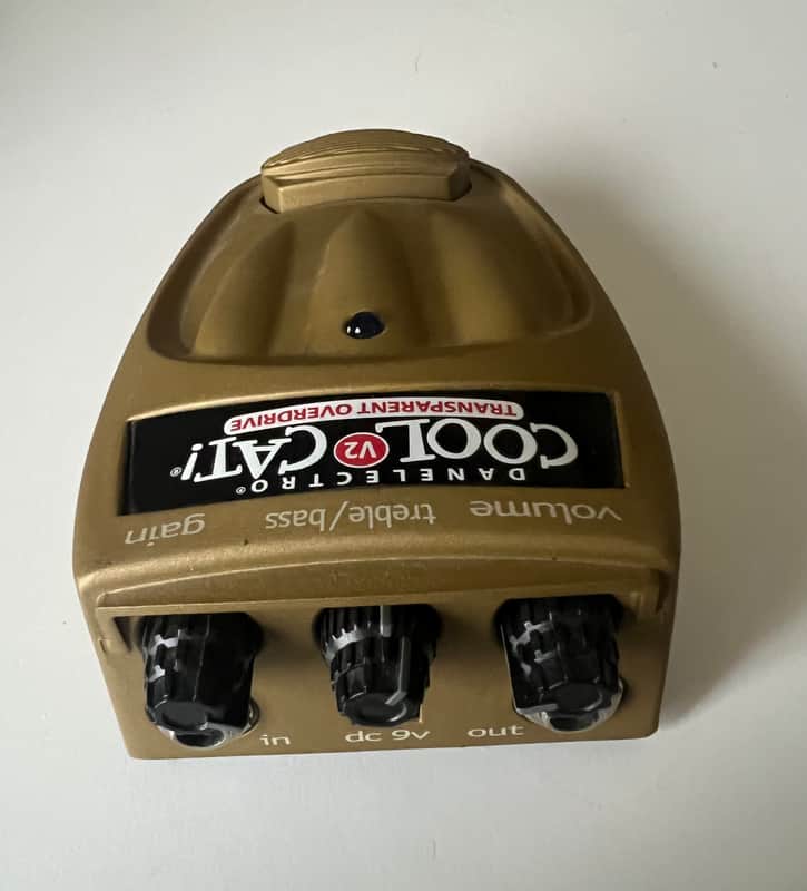 Danelectro Cool Cat Transparent Overdrive V2 2010s - Gold | Reverb