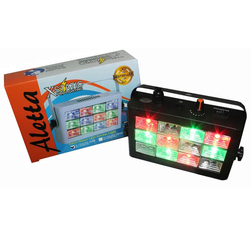 ProX X-724LED RGB LED Strobe Light Palm Size DJ Party Club | Reverb