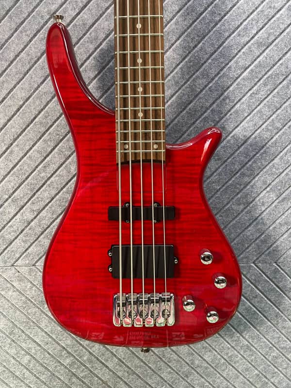 Dillion Avalanche Bass Rare Five String BEAST! Cherry! In-USA | Reverb