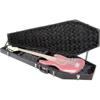 Coffin Case B-195 Bass Guitar Coffin Case Regular Black Black | Reverb